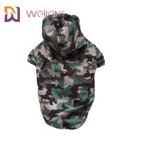 China Velcro Opening Camo Pet Dog Waterproof Jumpsuit Mesh Lining for sale