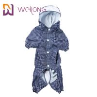 China Waterproof Hooded Pet Raincoat Snaps Opening Digital Print PU Print for sale