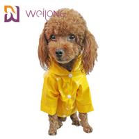 China PU Leather Lightweight Pet Raincoat Windproof Puppy Rain Jacket for sale