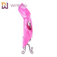 China Customized Pink PU Leather Lightweight Waterproof Dog Coat Xl Dog Raincoat for sale