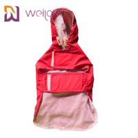 China Velcro Opening Pet Raincoat Bag Mesh Lining Xl Dog Raincoat for sale