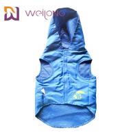 China Velcro Opening Rubber Print Waterproof Pet Raincoat Blue XS-XL for sale