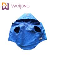 China Velcro Opening Rubber Print Waterproof Pet Raincoat Blue XS-XL for sale
