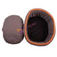 China Round Flax Donut Fully Washable Dog Bed Self Warming BSCI dog comfort bed for sale