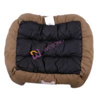 China Comfortable and breathable Canvas Self Warming Pet Bed PV Fleece Lining for sale