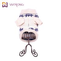 China Fall And Winter Snowflake Argyle Knitted Dog Sweater Customized for sale