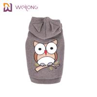 China Acrylic Cloth Dog Hoodie Embroidered Knit Pet Sweater Knitted Cat Jumper for sale