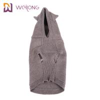 China Acrylic Cloth Dog Hoodie Embroidered Knit Pet Sweater Knitted Cat Jumper for sale