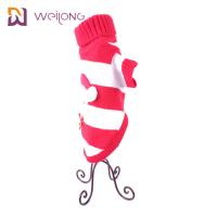 China Twisted Warm Turtleneck Cable Knit Puppy Christmas Sweater Embroidered patch for sale
