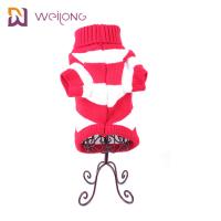 China Twisted Warm Turtleneck Cable Knit Puppy Christmas Sweater Embroidered patch for sale