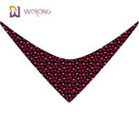 China Valentines Day Pet Bandana Double Cotton Triangle Scarf Pet Holiday Bib Set for sale