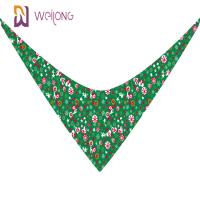 China Premium Durable Fabric Dog Christmas Bandana Unique Shape Adjustable Fit for sale