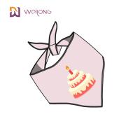 China Cupcake Pattern Pet Bandana for Birthday Outfit Accessories Party Supplies for sale