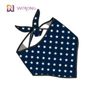 China Unique Shape Adjustable Fit Pet Bandana Premium Durable Fabric Stars Stripes designer dog bandanas for sale