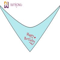 China Cotton Poplin Customized Pet dog birthday bandana Party Supplies Decorations for sale
