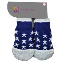 China KaiWeiLong Cotton Spandex Cat Dog Socks To Prevent Licking Paws Stripe Type for sale