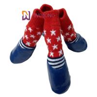 China Waterproof Pet Socks With Straps Rubber Sole Gripper Outdoor Anti Slip Dog Socks Boot for sale