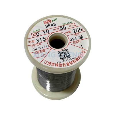 China NF43 PTC Ni-Fe Alloy High Resistance Heating Wire For Metallurgical Industry for sale