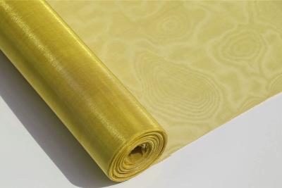 China 0.6-1.3mm Roll Width Brass Wire Mesh In Plain And Twill Weave Perfect Strength Balance Guaranteed for sale