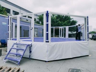 China UFC Cage Boxing MMA Equipment Safety Pad PVC Canvas Cover Octagon MMA Cage for sale