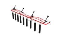 China OEM Logo 5*12M Rafter Punching Bag Racks Sand Bag Rack Fitness Equipment for sale