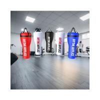 China PU Leather Muay Thai Punching Bag Custom Color Man Kickboxing Sandbag for sale