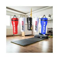 China Custom Leather Man Punching Sand Bags Heavy Muay Thai Boxing Bag for sale