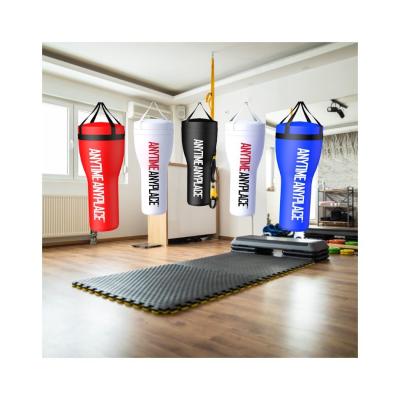 China Custom Leather Man Punching Sand Bags Heavy Muay Thai Boxing Bag for sale