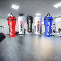 China Professional Leather Kicking Boxing Punch Bag Wrestling Heavy Bag OEM for sale