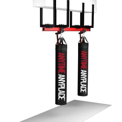 China Heavy Duty Wall Mount Boxing Punch Bag Adult Children Multi Station Heavy Bag Rack for sale