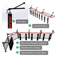 China 1M 1.5M Wall Mount Heavy Bag Rack Heavy Weight Punch Bag Bracket for sale