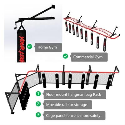 China Professional Boxing Bag Stand Foldable Adjustable Track Punching Bag Support for sale