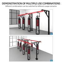 China 6FT Tall Home GYM Boxing Station With Speed Ball , Commercial Punching Bag With Stand for sale