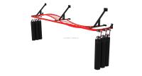 China Customized Logo Commercial Heavy Bag Rack Boxing Training Bag Rack for sale