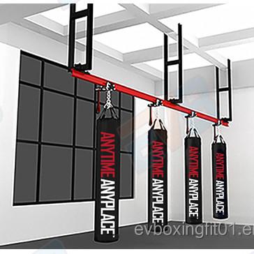 China Ceiling Mount Boxing Heavy Bag Rack Movable Top Mounted Rail Punching Bag Rack for sale