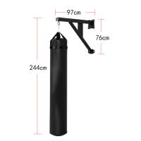 China Black Home GYM Boxing Station Heavy Duty Heavy Bag Wall Mounted Punching Bag Bracket for sale