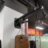 China 6FT Tall Wall Mount Heavy Bag Rack Kicking Punch Bag Stand Frame for sale