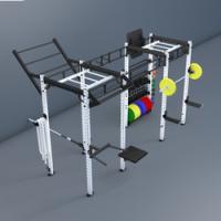 China 1*14ft Gym Equipment Squat Rack Cross Fitness Power Rack Weight Lifting Half Rack Free Weights for sale