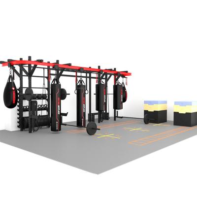 China Multifunctional Crossfit Training Rig Steel Frame Punching Bag Rack System for sale