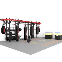 China Home Gym Crossfit Training Rig Quick Install Floor To Ceiling Punching Bag Rack for sale