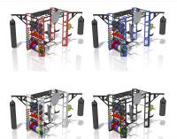 China High Strength Steel 4FT Crossfit Training Rig Bodybuilding Functional Trainer Machine for sale