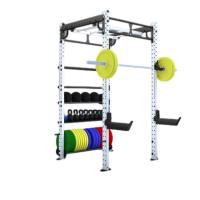 China 4*4FT Unisex Crossfit Training Rig Multifunctional Gym Station Cross Fit Rack for sale