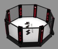China UFC Cage Boxing MMA Equipment Safety Pad PVC Canvas Cover Octagon MMA Cage for sale