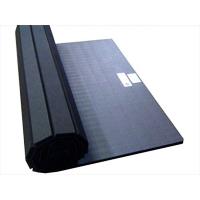 China Blue Orange XPE Foam Rollable Gym Mat Slip Resistant Yoga Roll Mat for sale