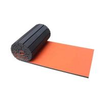 China Blue Black Red Vinyl Bonded XPE Foam MMA Roll Out Mats For Exercise for sale