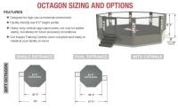 China No Screws Octagon MMA Fight Ring PVC Leather Corner Safety Pad MMA Cages for sale