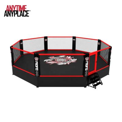 China 6x6m Professional MMA Training Cage Customized Logo UFC Octagon Ring for sale