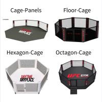 China Steel Frames Boxing MMA Equipment Hexagonal Octagon MMA Cage With Stage for sale