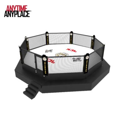 China UFC Standard Hexagonal Octagonal MMA Training Cage With T Walk Stage for sale