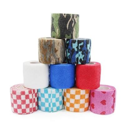 China Blue Background Pattern Medical Gauze Bandage Pure Cotton High Breathable for sale